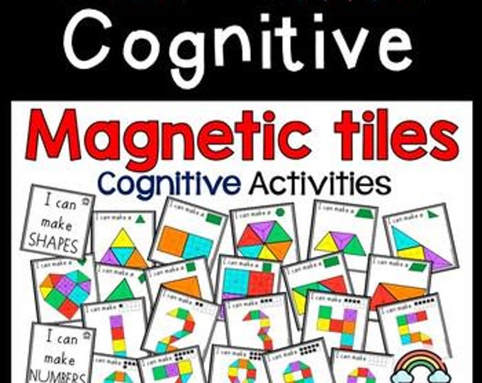 Magnetic Tiles Activity Cards – Build Shapes and Numbers - Etsy