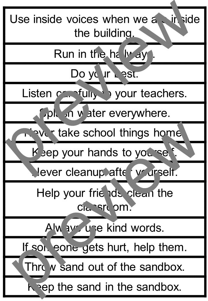 Classroom Rules Thumbs up Thumbs Down INCLUDES DISTANCE - Etsy