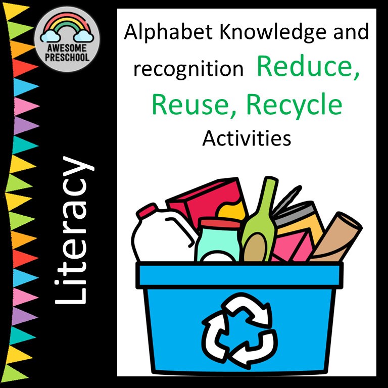 Creative Curriculum Recycle Study Letter Recognition and - Etsy