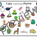 Preschool Digital & Printable Literacy Activities - I Spy RHYMING Words ...