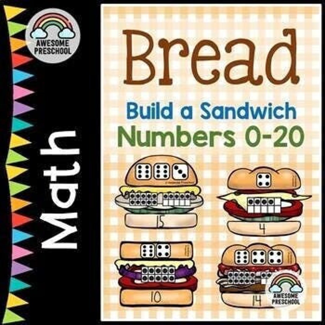 Math Number Match Sandwich Activity - Preschool, Early Years ...