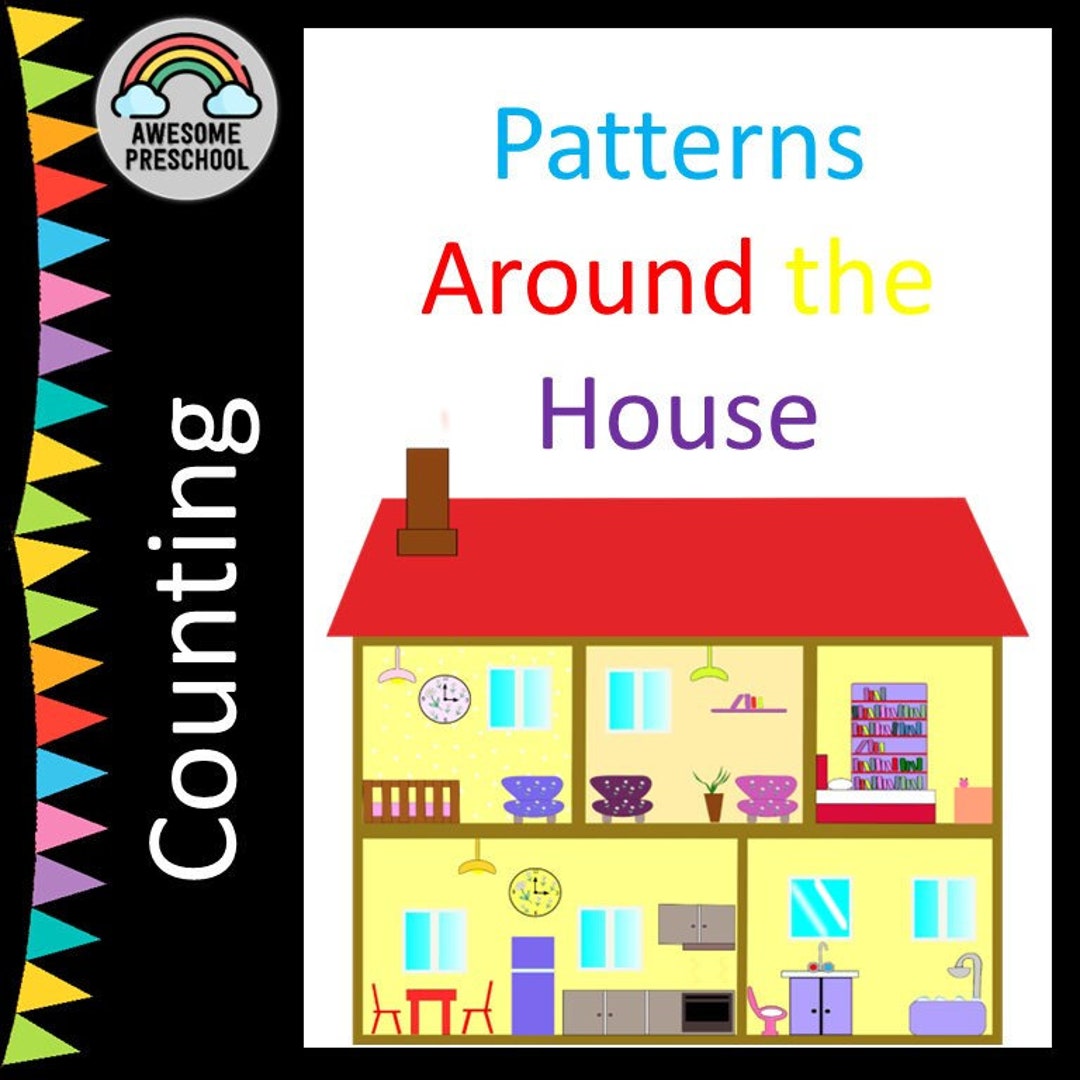 Patterns Around the House Hunt - Preschool Math Activity - Etsy