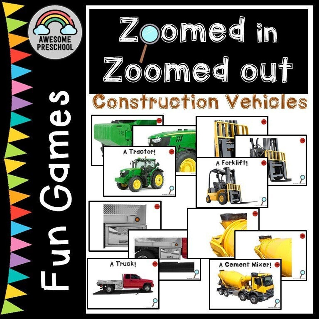 Preschool Guess : the Construction Vehicles - Etsy