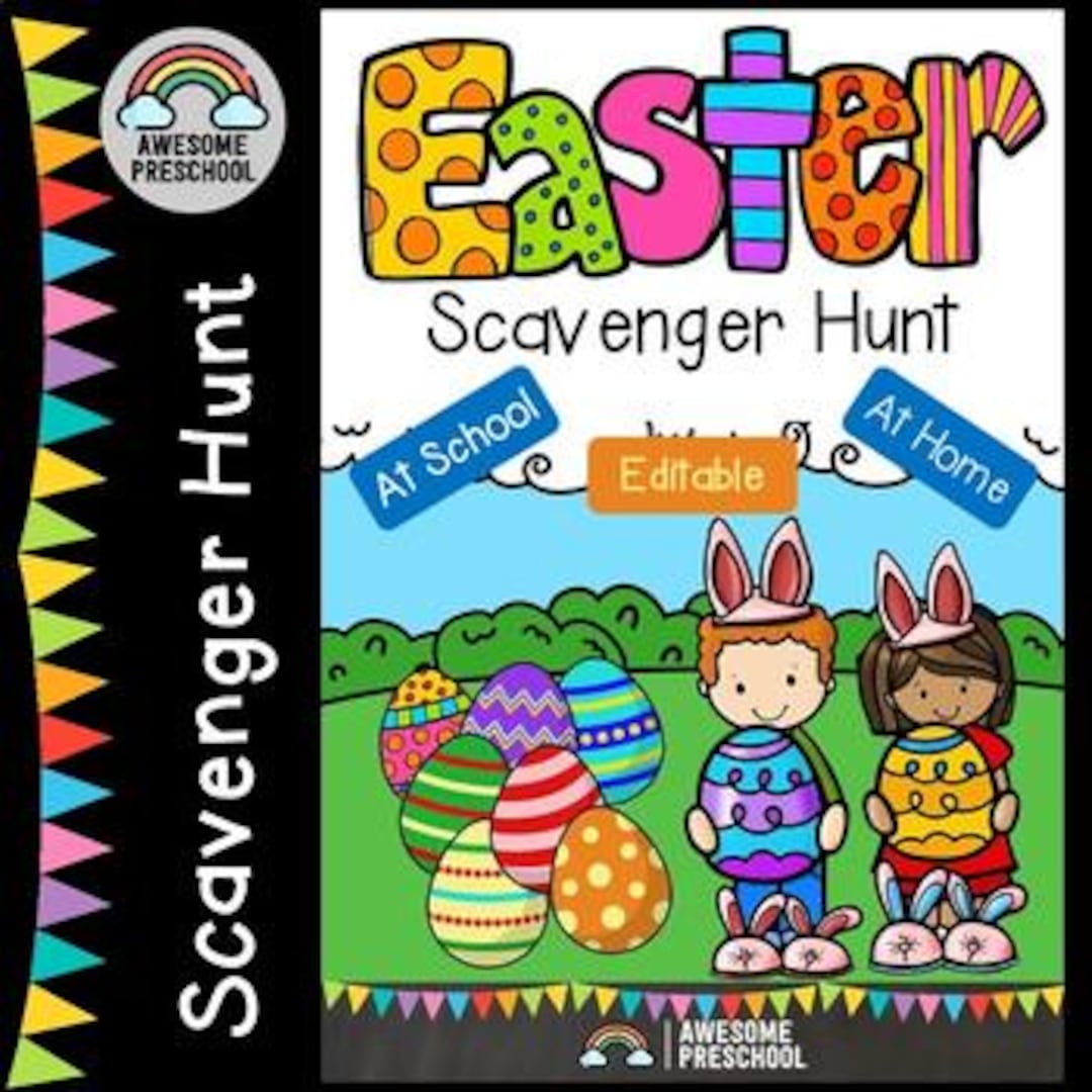 Easter Scavenger Hunt – Fun & Interactive Holiday Activity - Editable ...