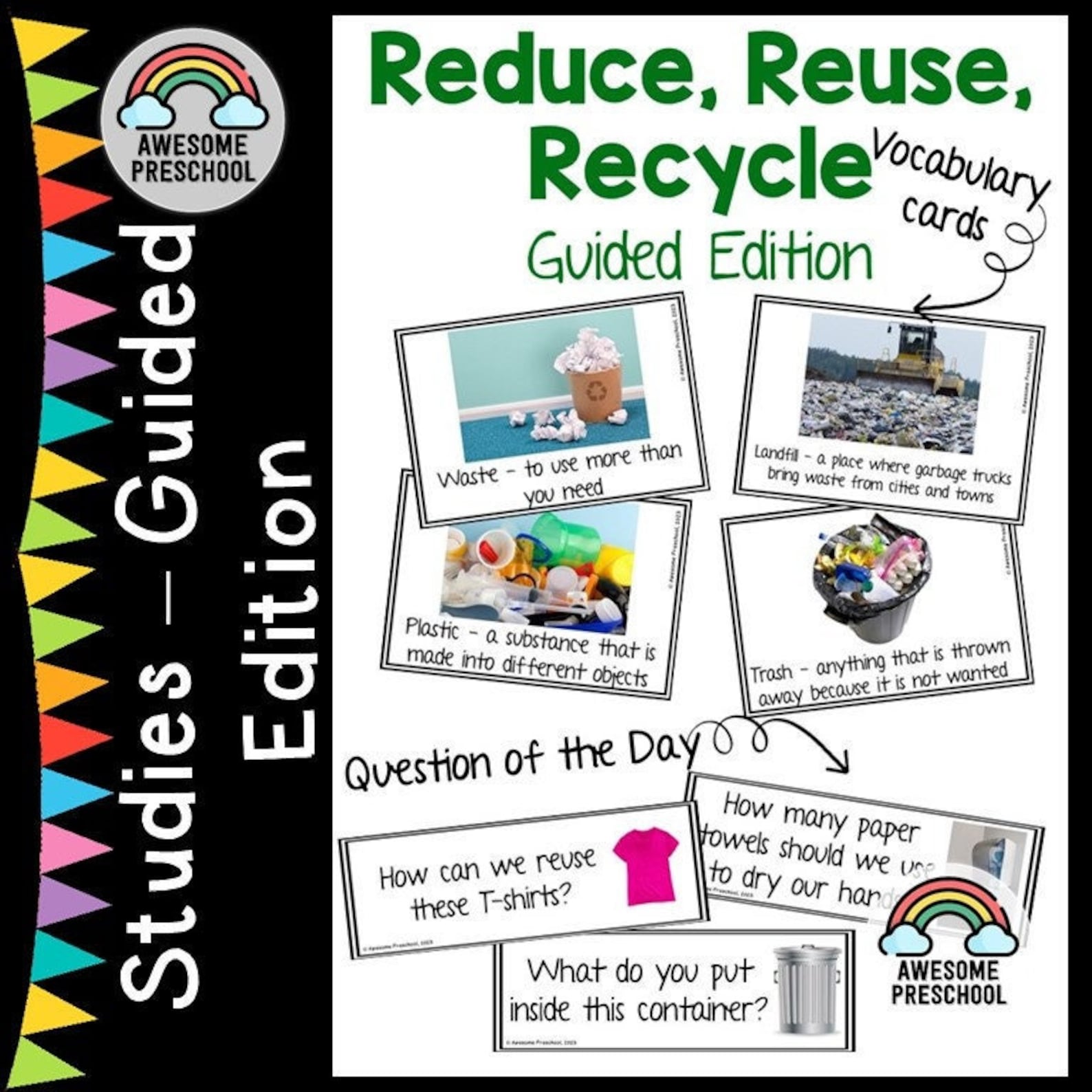 Reduce, Reuse, Recycle Study - GUIDED EDITION (creative Curriculum®) - Etsy