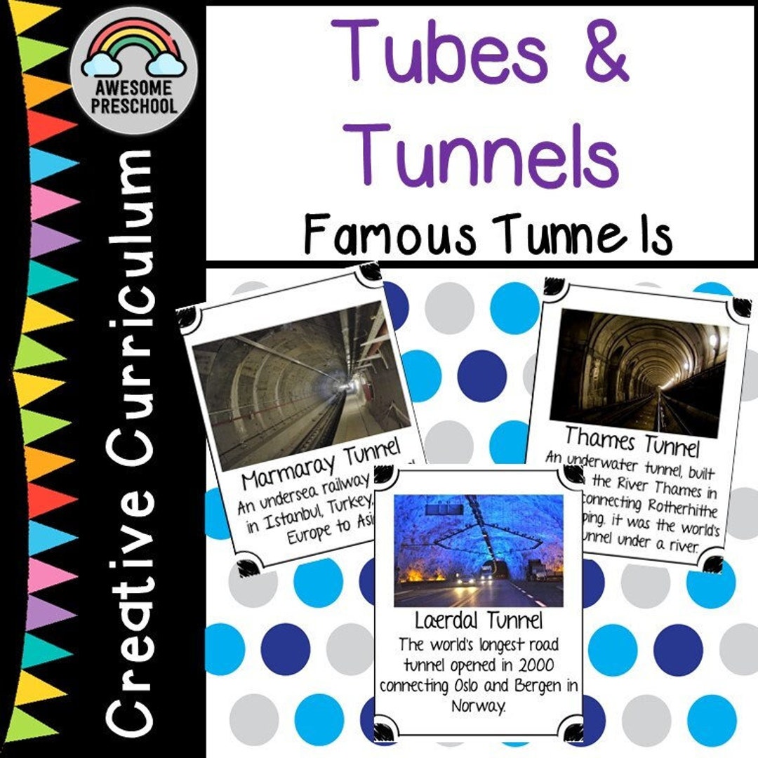 Creative Curriculum Tubes and Tunnels Study- Famous Tunnels of the ...
