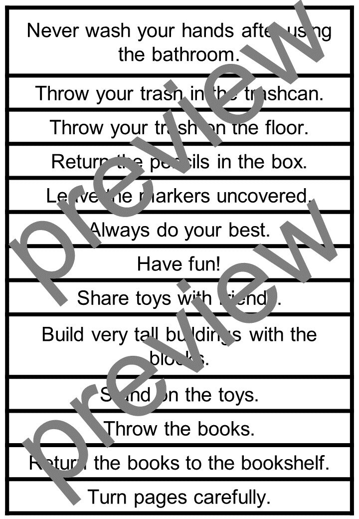 Classroom Rules Thumbs up Thumbs Down INCLUDES DISTANCE - Etsy