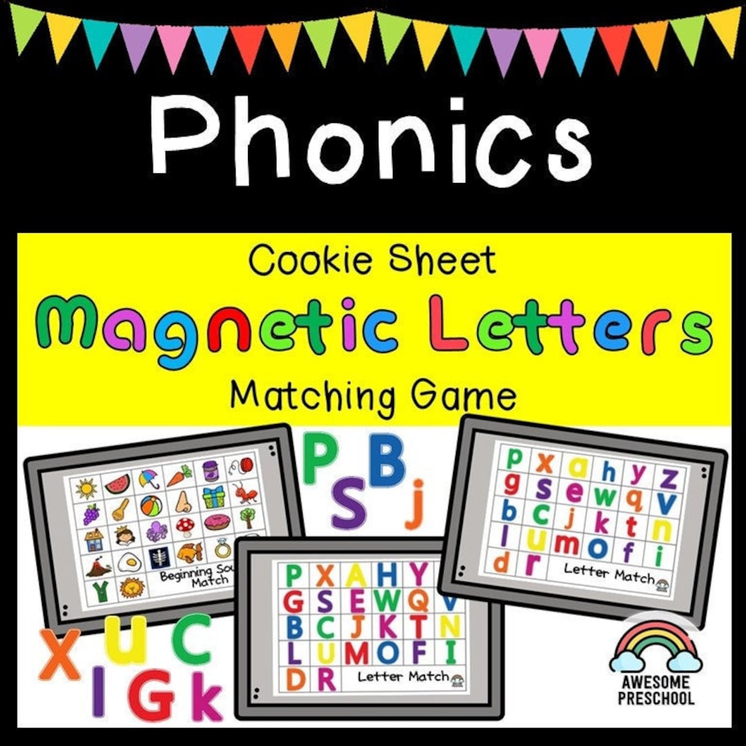 Magnetic Letters Alphabet Activity Mats - Etsy