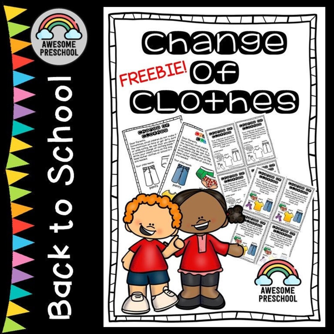Preschool Change of Clothes. - Etsy