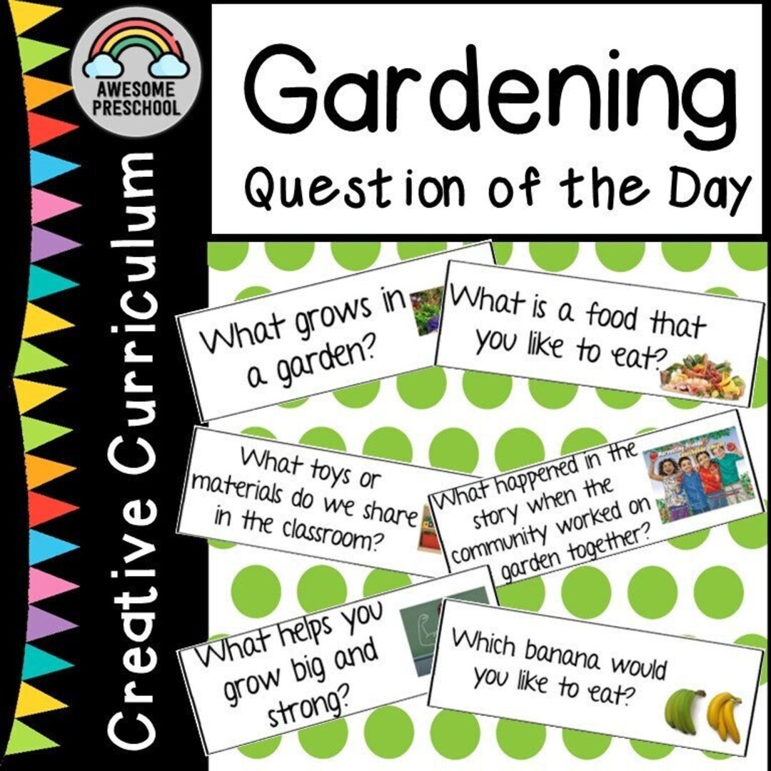 Gardening Study - All Pictures Needed - Creative Curriculum - Etsy