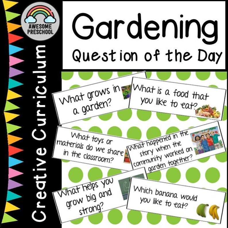 Gardening Study - All Pictures Needed - Creative Curriculum - Etsy