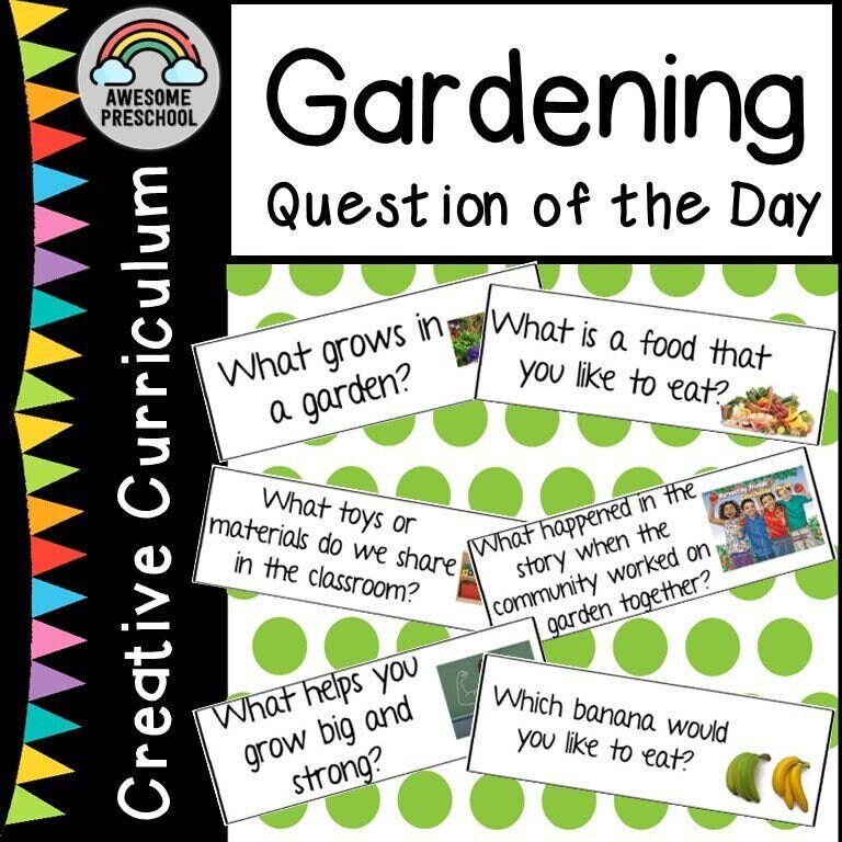 Gardening Study - All Pictures Needed - Creative Curriculum - Etsy