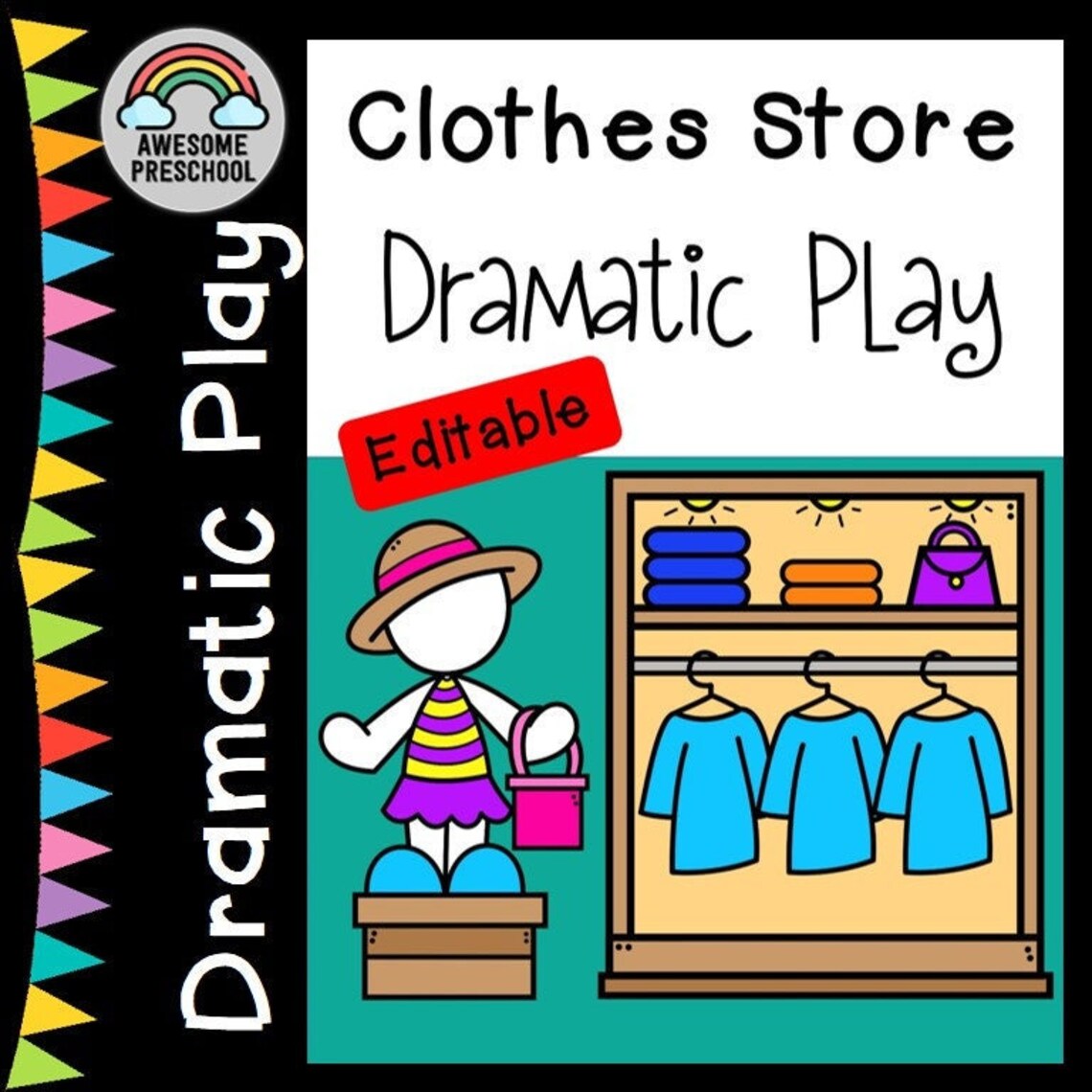Dramatic Play - Clothes Store - Editable - Etsy
