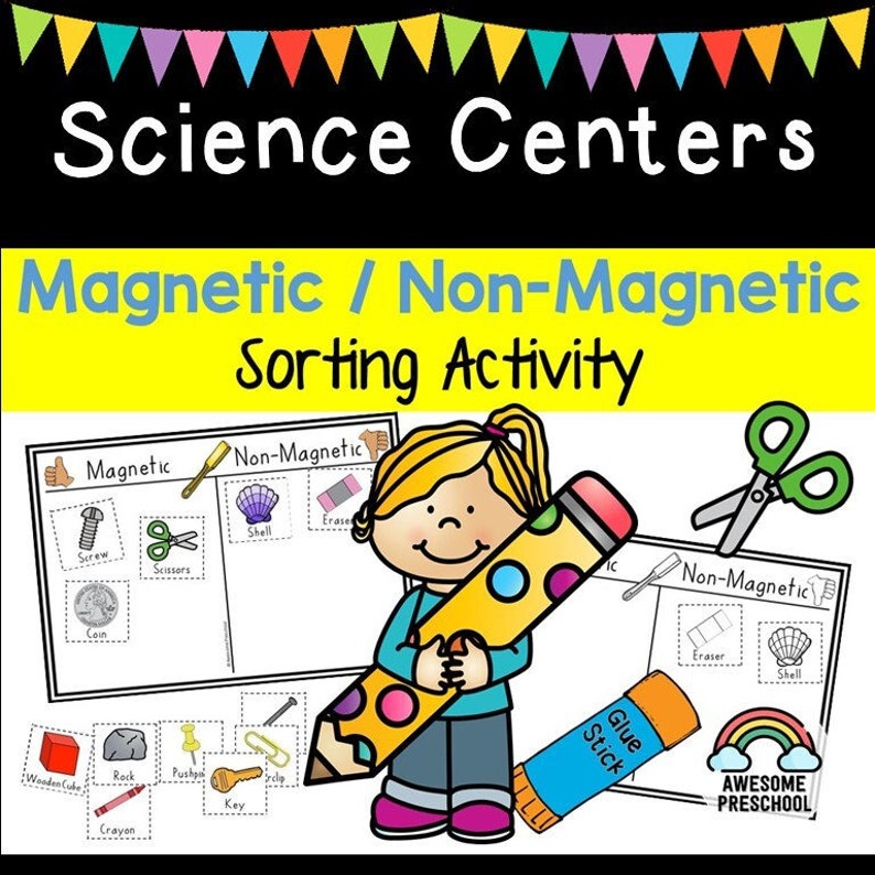 Magnet Science Activity . Magnetic Vs Non Magnetic Sorting Activity - Etsy