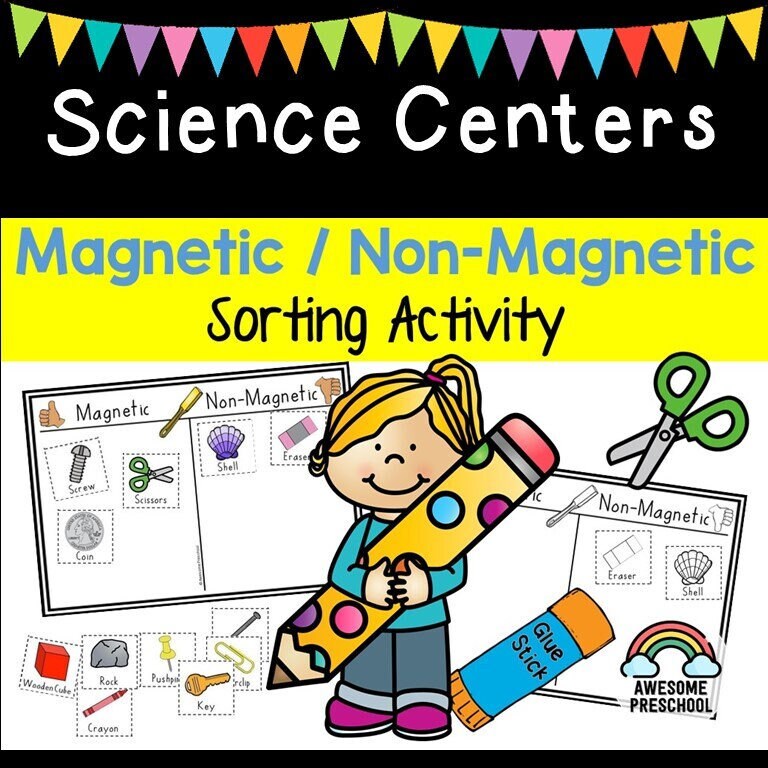Magnet Science Activity . Magnetic Vs Non Magnetic Sorting Activity - Etsy