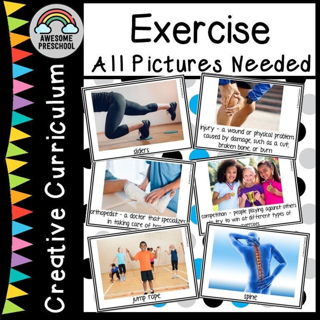 Exercise Study - ALL PICTURES NEEDED (creative Curriculum®) - Etsy