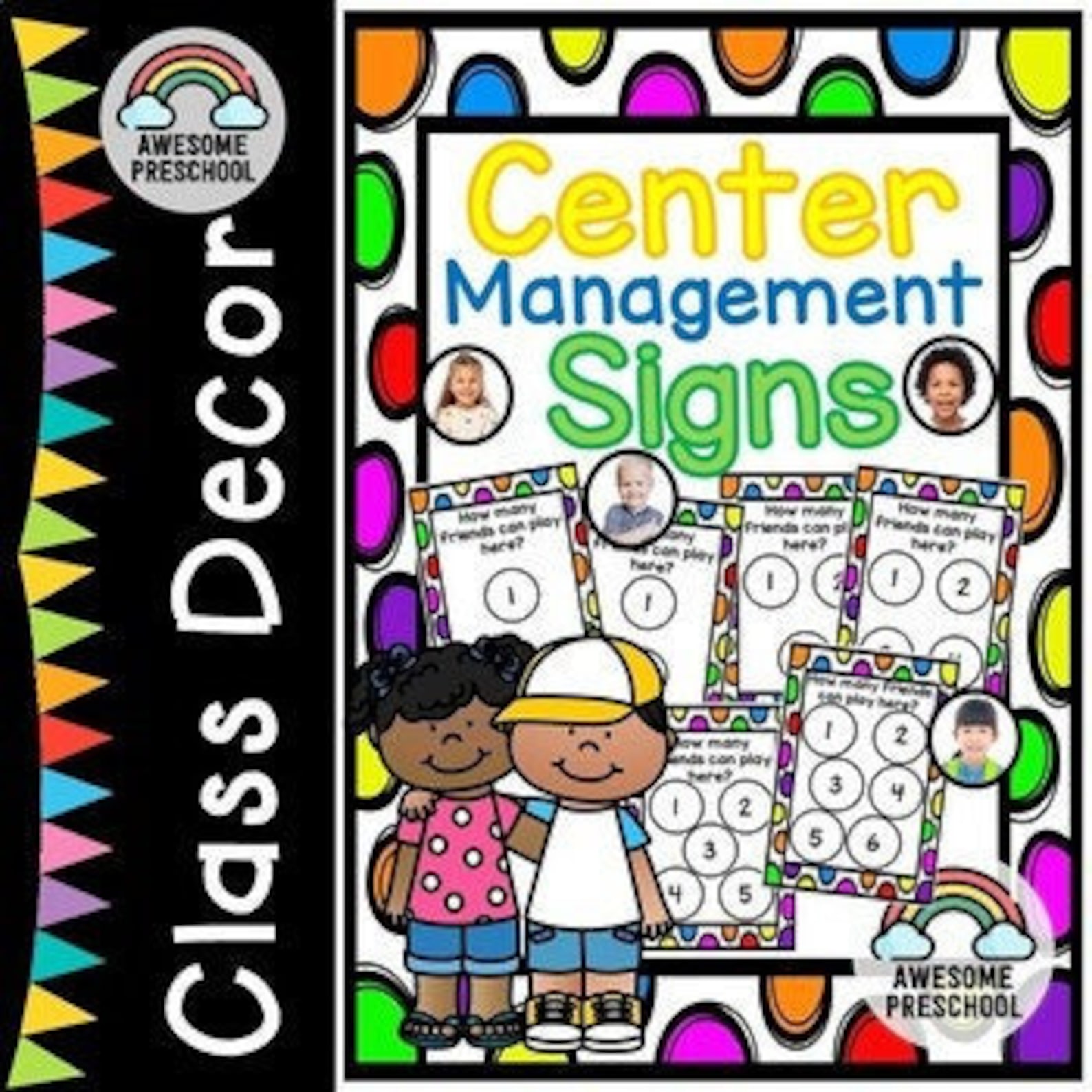 Preschool/kindergarten Center Management Signs - Back to School - Etsy