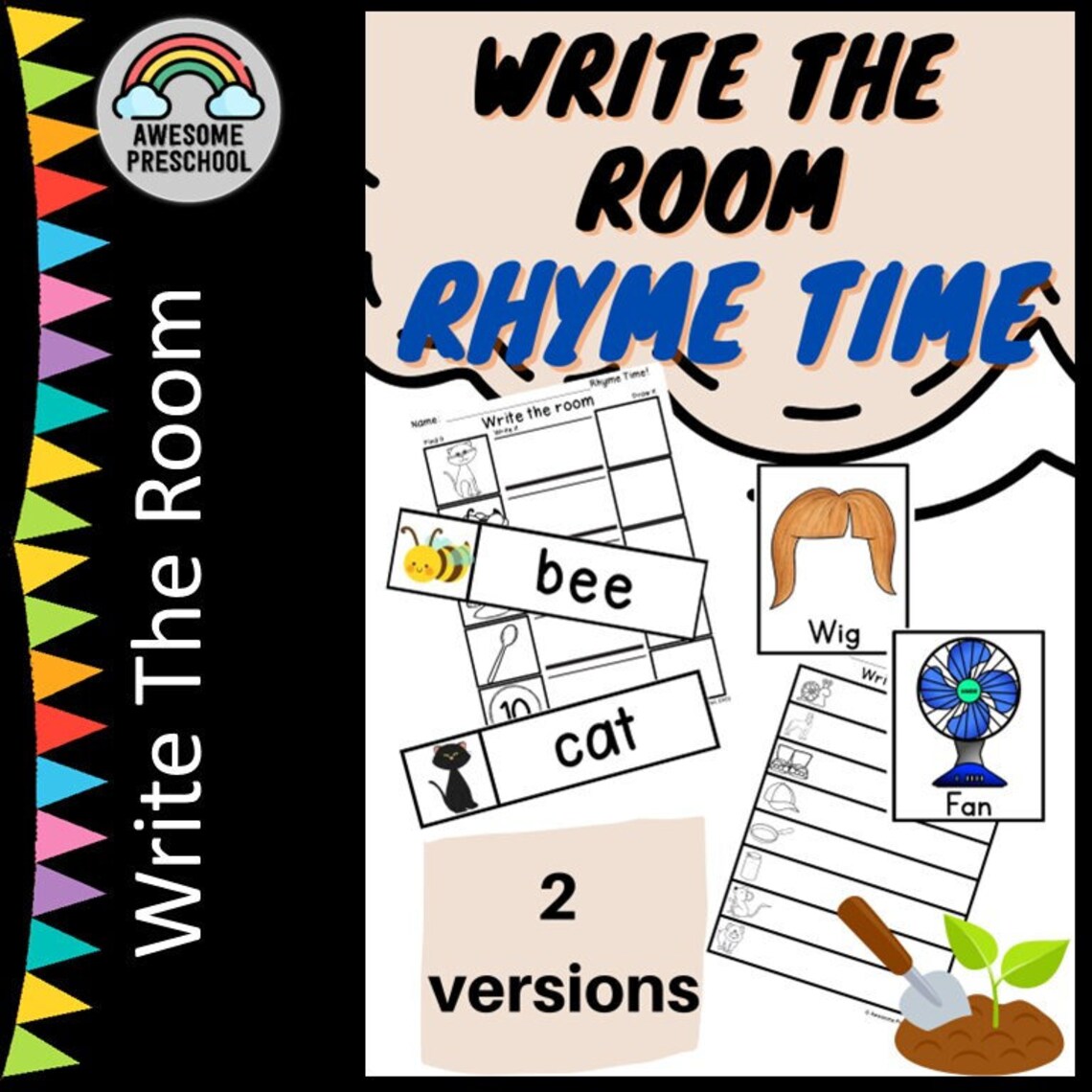 Write the Room - Its Rhyme Time! - Etsy
