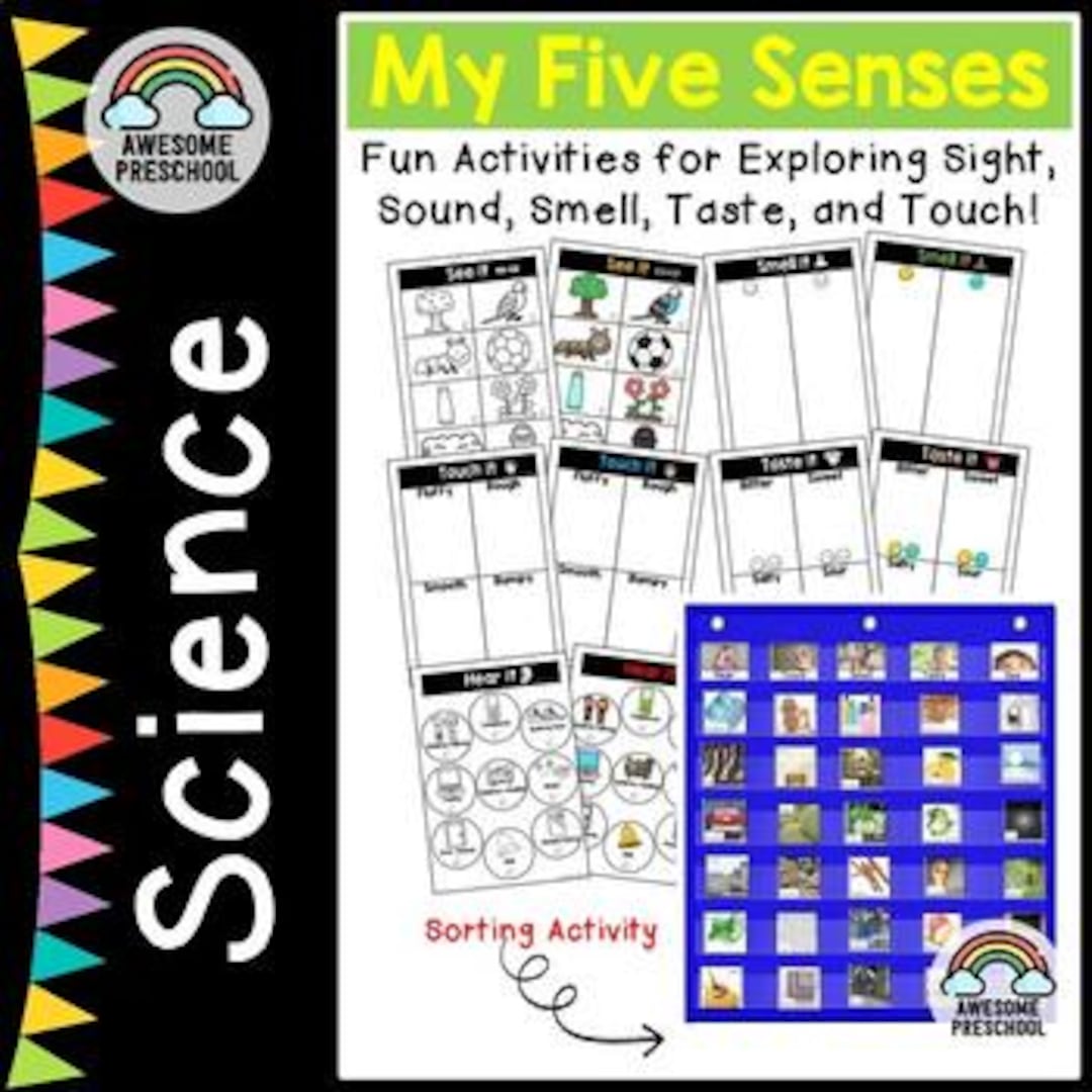My Five Senses Printable Activities - Preschool & Early Years Students ...