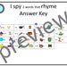 Preschool Digital & Printable Literacy Activities - I Spy RHYMING Words ...