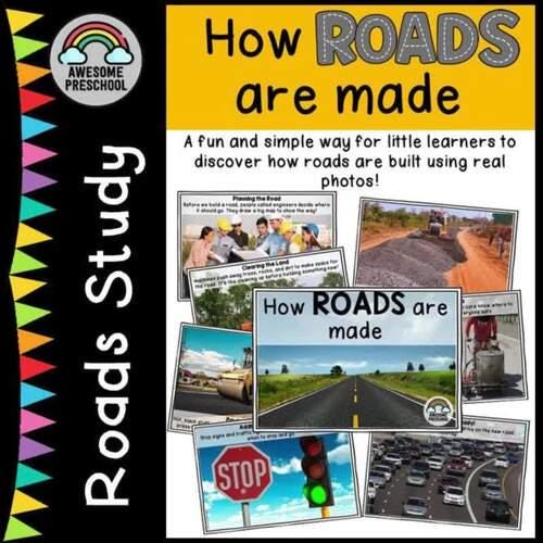 How Roads Are Made | Real Photo Book for Preschool and Kindergarten - Etsy