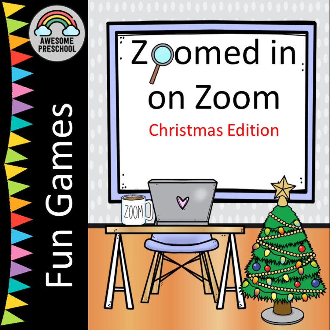 Preschool Christmas No-prep Digital Game Zoomed in on Zoom - Etsy