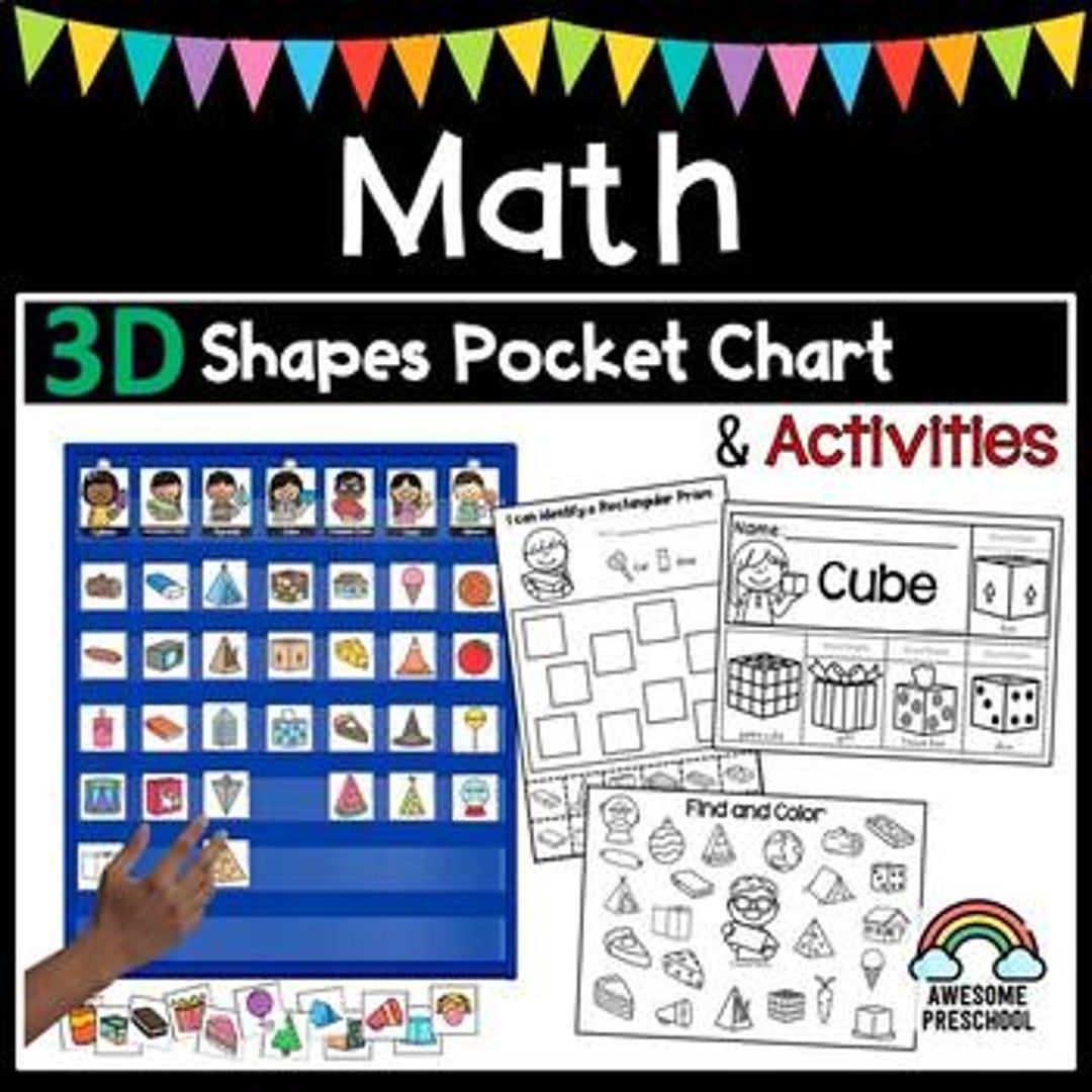 3D Shapes Sorting Activity | Hands-on Math Centers for Early Years - Etsy