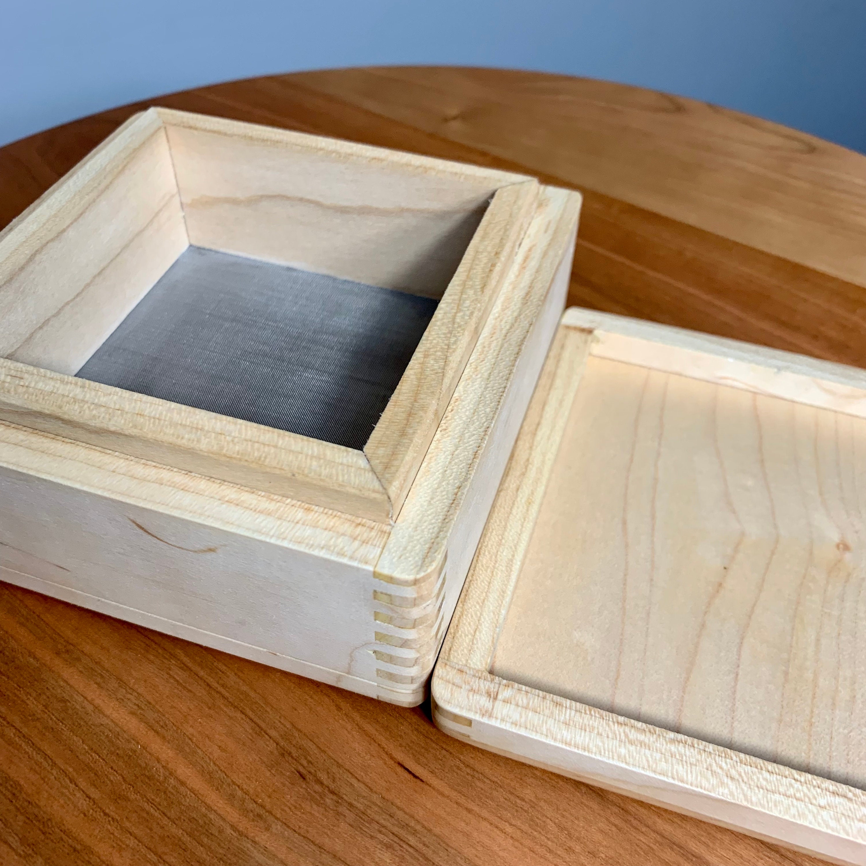 Maple Stacking / Sifting Kief Pollen Box / Clear Glass / 120 Micron ...