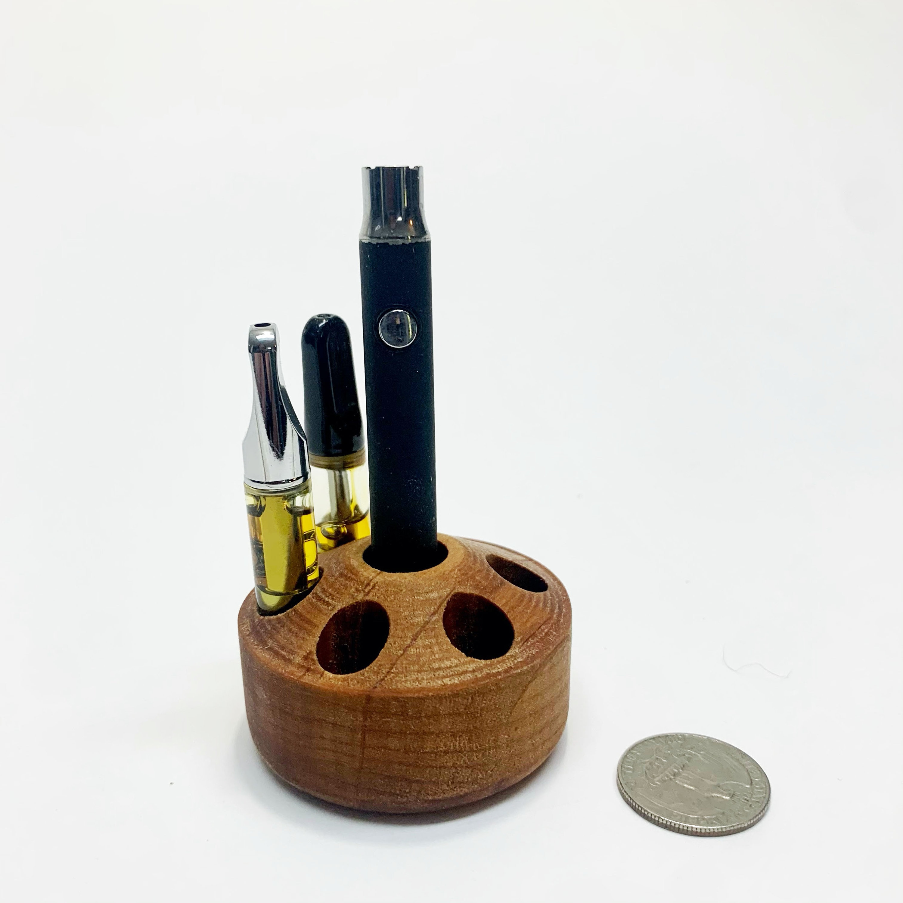 Cherry Wood 510 Cartridge and Pen Holder | Stand up Storage for 510 ...