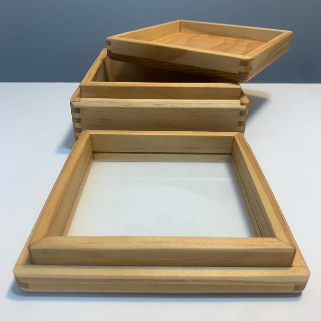 Tiered Stacked Sifting Pollen Kief Box for Herbs & Cannabis / Handmade ...