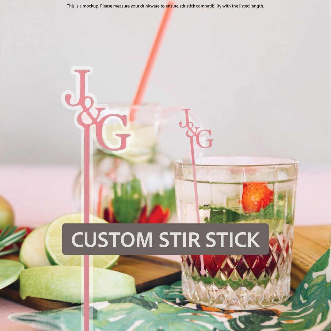 Personalized Drink Stirrers Custom Cocktail Stir Sticks for Weddings ...