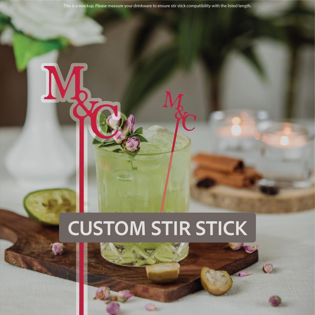 Personalized Drink Stirrers Custom Cocktail Stir Sticks for Weddings ...