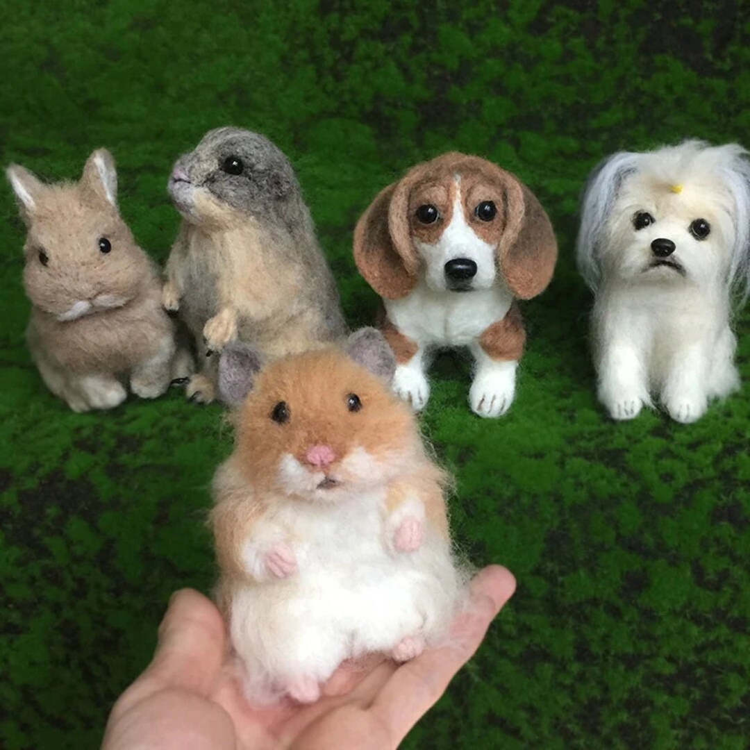 CUSTOM Felt Hamster Replica Lifelike Felt Animal Plush Personalized ...