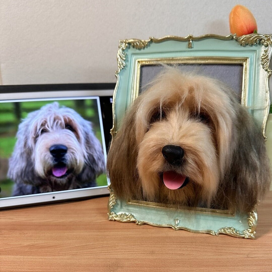 3D Wool Felt Pet Portrait | Personalized Wool Pet Portrait | Wool Dog ...
