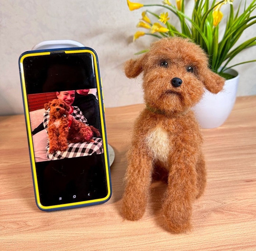 CUSTOM Dog Replica | Pet Felt Plush | Personalized Wool Pet Sculpture ...