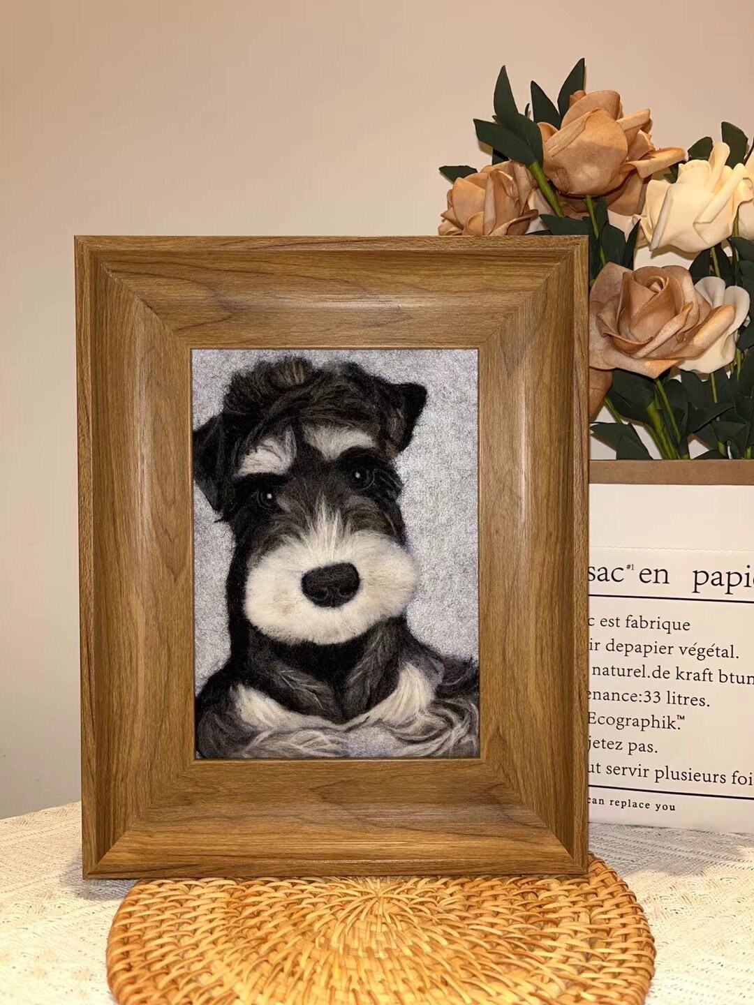 Wool Felt Dog Personalized Wool Pet Portrait Wool Dog / - Etsy