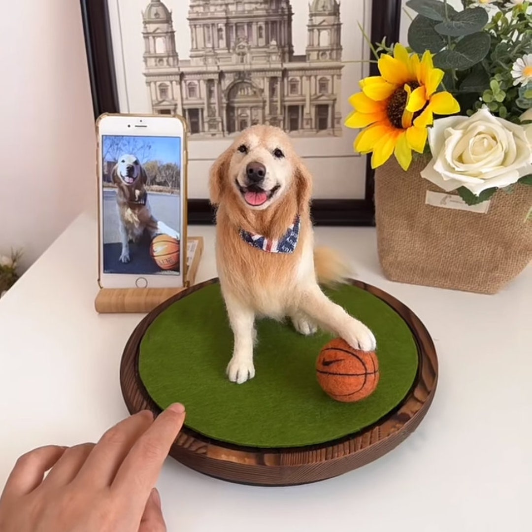 CUSTOM Dog Replica | Pet Felt Plush | Personalized Wool Pet Sculpture ...