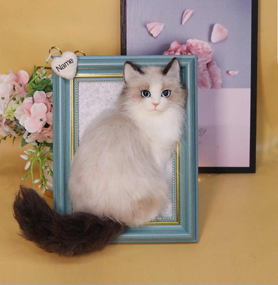 Wool Felt Pet Fullbody Portrait Frame Personalized Wool Pet - Etsy