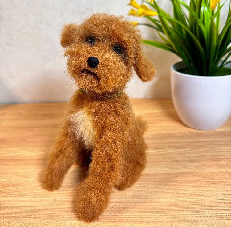 CUSTOM Dog Replica | Pet Felt Plush | Personalized Wool Pet Sculpture ...