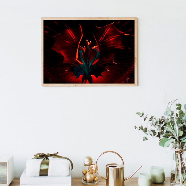 Red Alpha Ghidorah S.h.monsterarts Godzilla King of the Monsters Toy ...