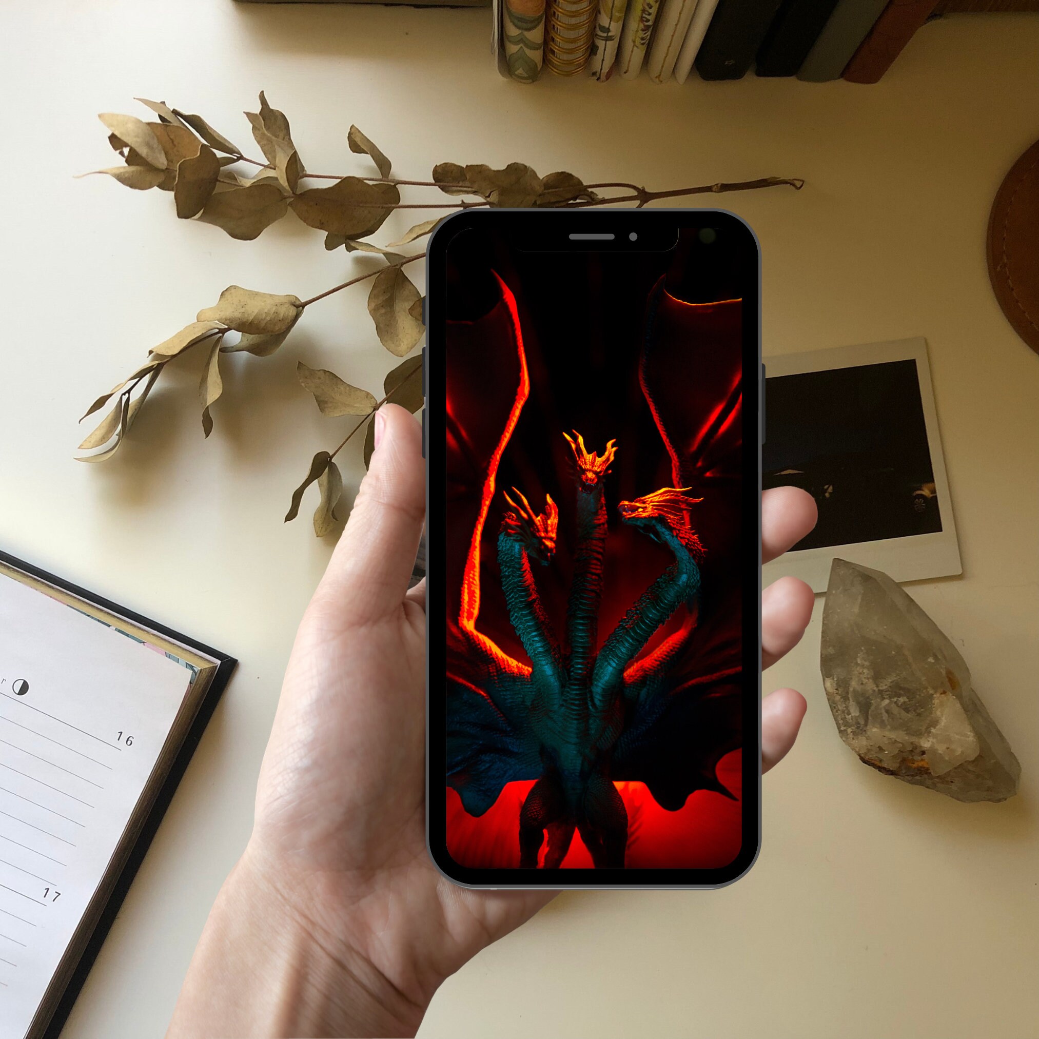Red Alpha Ghidorah S.h.monsterarts Godzilla King of the Monsters Toy ...