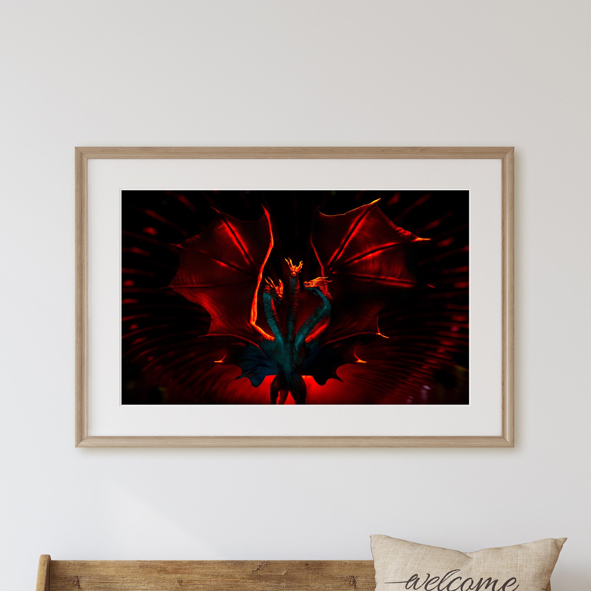 Red Alpha Ghidorah S.h.monsterarts Godzilla King of the Monsters Toy ...