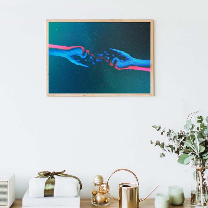 Touching Hands Dreamscape Abstract Digital Download 4424 X 3539 Canon 5 ...