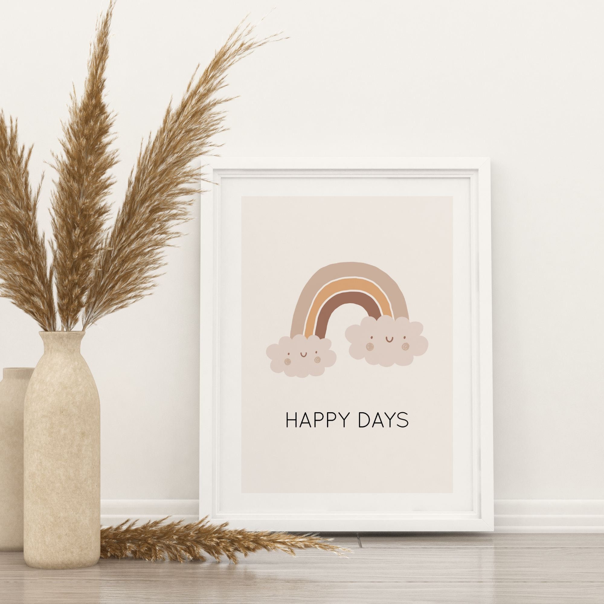 Poster Clouds With Rainbow, Happy Posters, Decor to the Kids Room ...