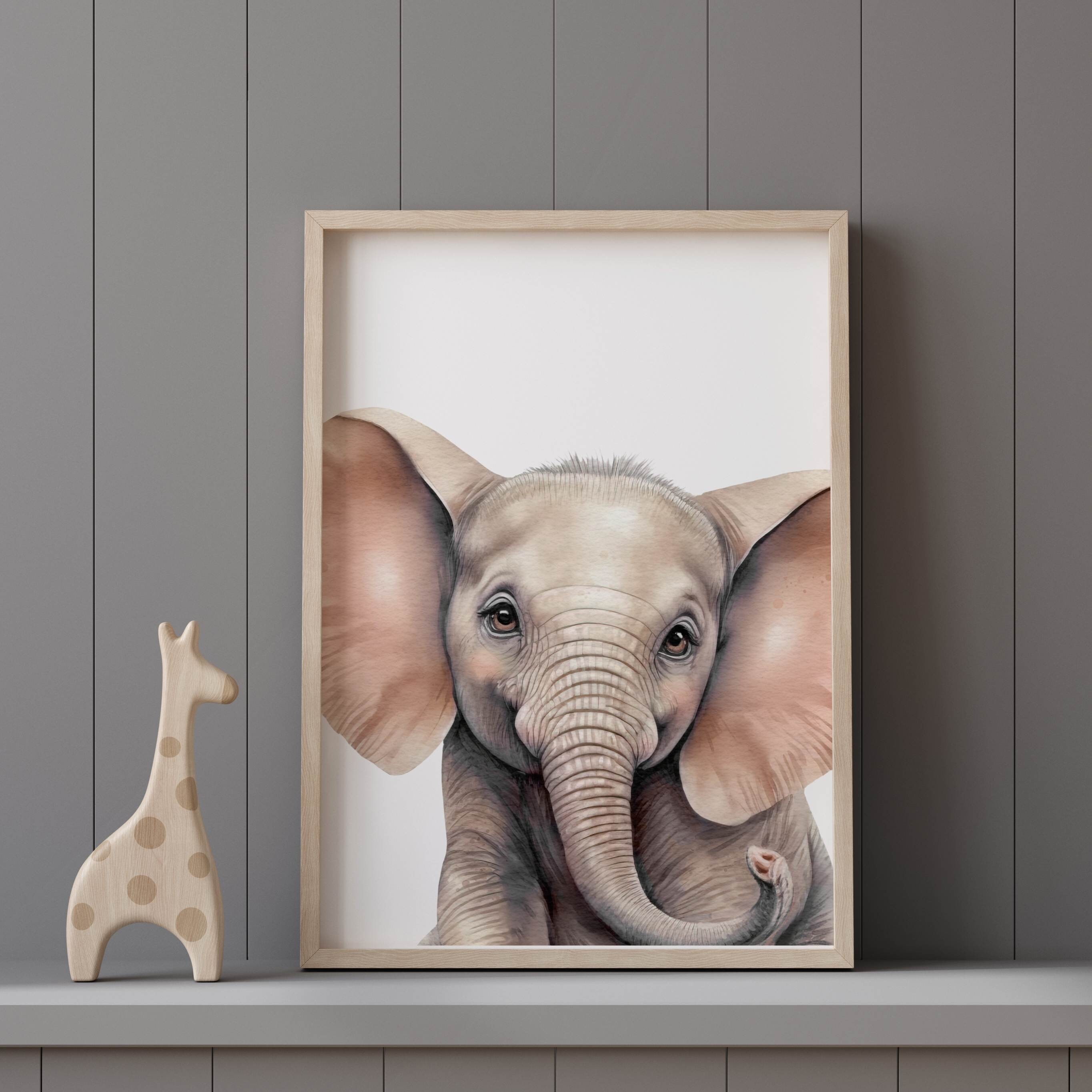 Poster Elephant, Safari Animals, Animals Room, Neutral Colors, Kids ...