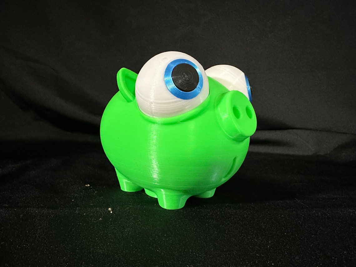 3D Printed Piggy Bank - Etsy