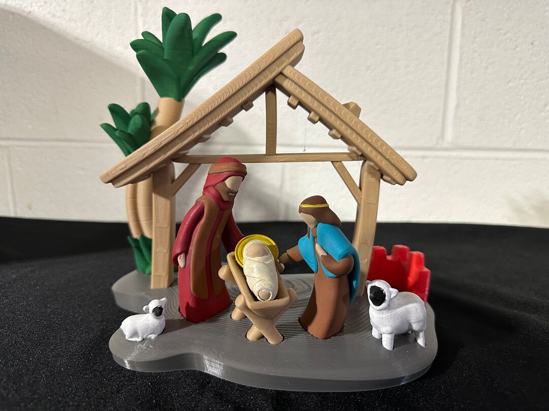 3D Printed Nativity Scene - Etsy