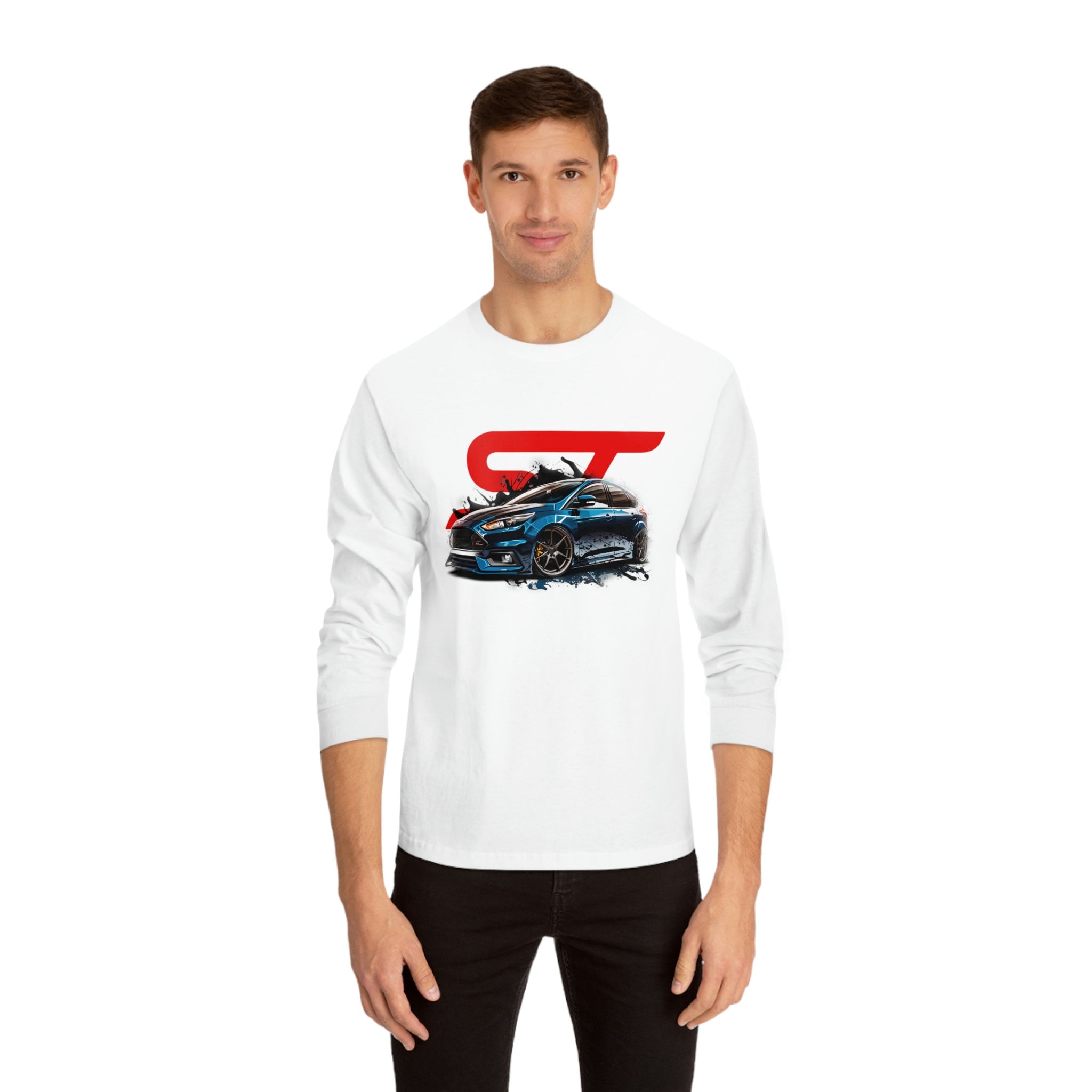 Unisex Ford Focus ST Stylized Long Sleeve Shirt Jdm Shirt Car Guy Gift ...