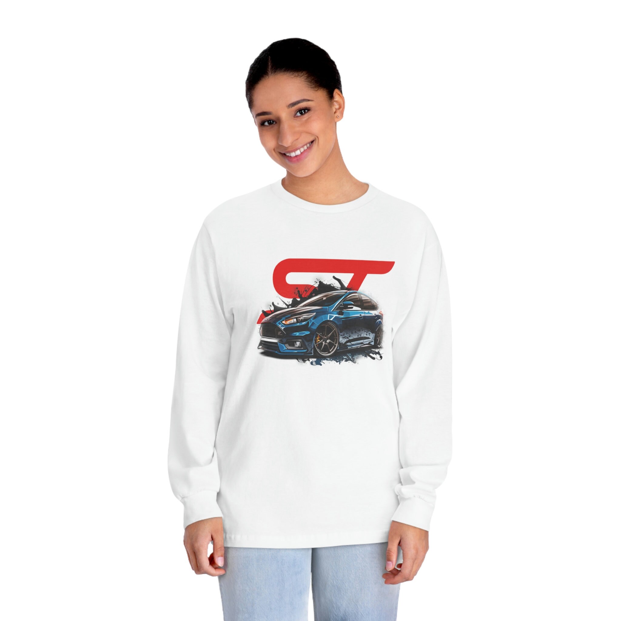 Unisex Ford Focus ST Stylized Long Sleeve Shirt Jdm Shirt Car Guy Gift ...