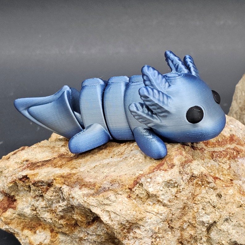Authorized Zou3d 3D Printed Articulating Baby Axolotl - Etsy